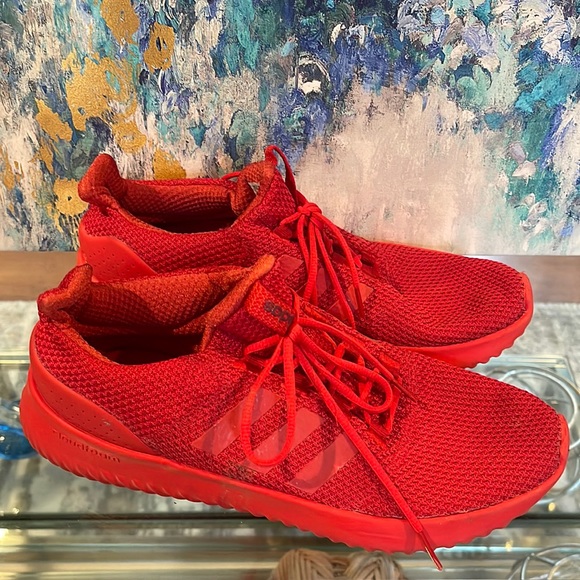 adidas | Shoes | Mens Bright Red Adidas Athletic Shoe Size 9 2 Good ...